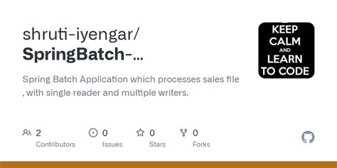 Github Shruti Iyengarspringbatch Productsalesloader Spring Batch