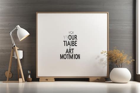 Premium Photo Dynamic Art Showcase Customizable Motion Mockup