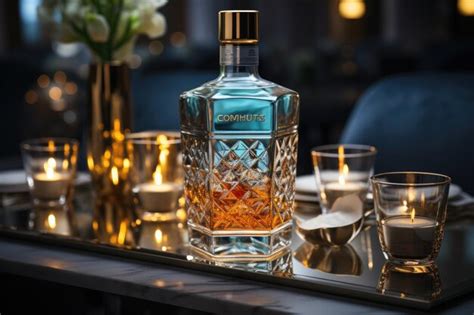 Premium Ai Image Premium Vodka Bottle In A Luxurious Environment Generative Ia