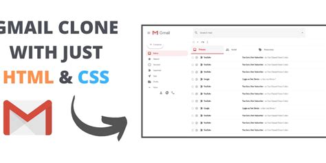 Build A Gmail Clone Using Just Html And Css Beginners Tutorial Dev Community
