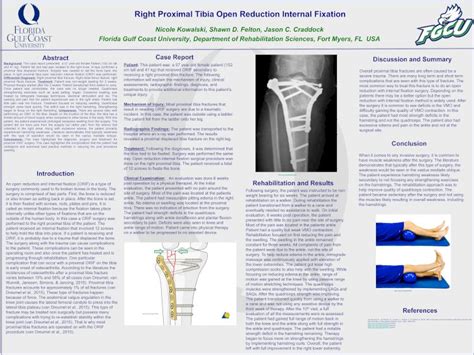 Pdf Right Proximal Tibia Open Reduction Internal Fixationproximal