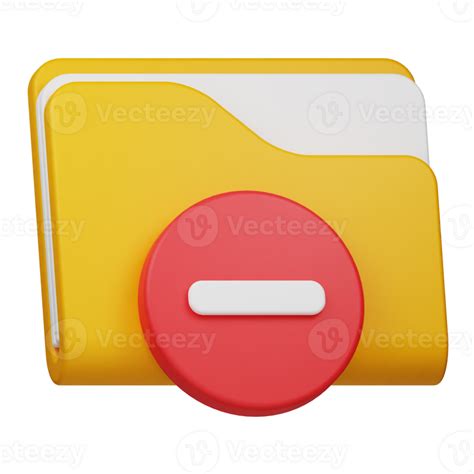 Remove Folder 3d Icon 50754859 Png