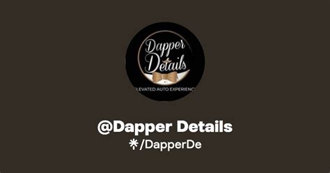 Dapper Details Instagram Facebook Linktree