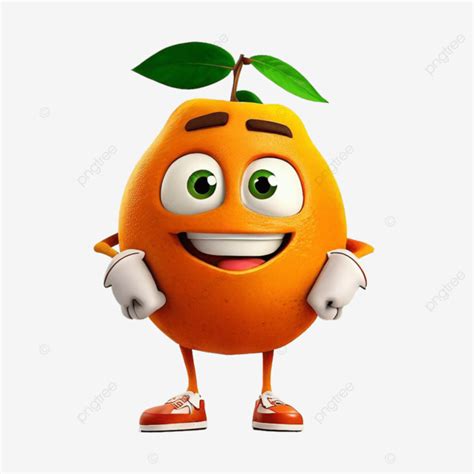 아이 오렌지 과일 캐릭터 오렌지 인공 지능 3d 오렌지 인공 지능 이미지 주황색 Png 일러스트 및 Psd 이미지 무료 다운로드 Pngtree