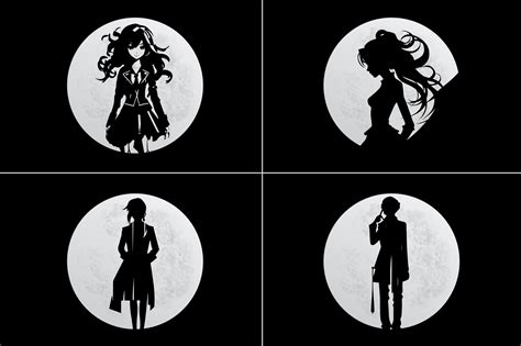 Anime Silhouette Graphic By T Shirt Design Bundle · Creative Fabrica