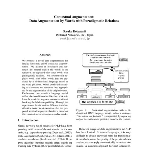 Contextual Augmentation Data Augmentation By Words With Paradigmatic Relations Acl Anthology