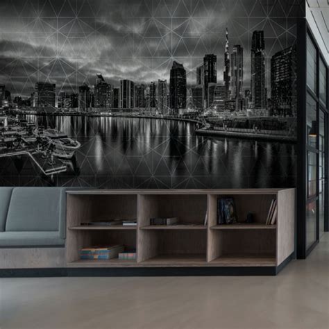Cityscape Wall Murals Panoramic Skyline Murals For Modern Spaces