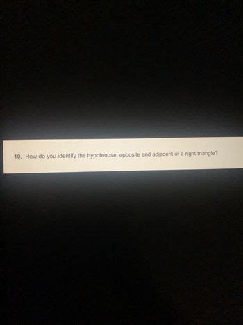 Answered How Do You Identify The Hypotenuse Opposite And Adjacent