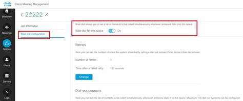 Configure Dial Blast On Cisco Meeting Manager Cisco
