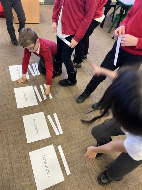 sorting sentence types carcroft school