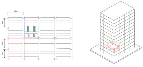 General View Of The Building Model And Of The Sub Assembly Download Scientific Diagram