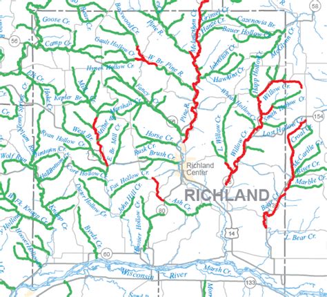 Trout Streams In Michigan Map Swmtu District Map Trout Stream Map