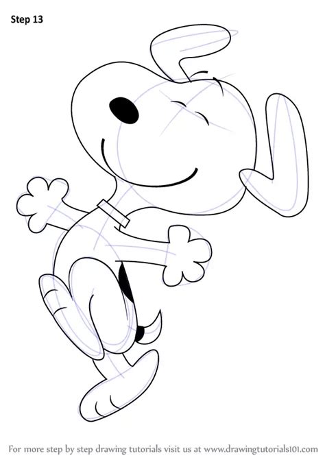 How To Draw Snoopy Step By Step Drawing Tutorials Artofit