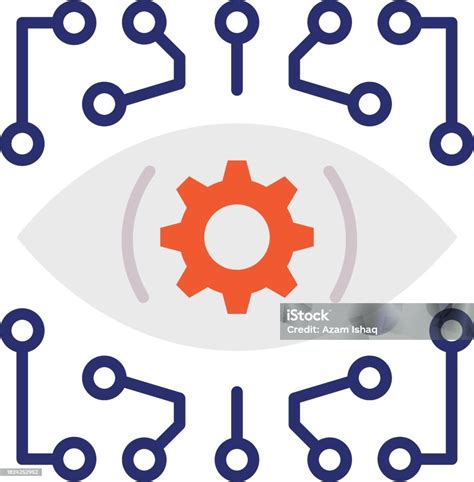 Ophthalmic Imaging Vector Icon Design Predictive Modeling Or Adaptive Control Symbol Artificial