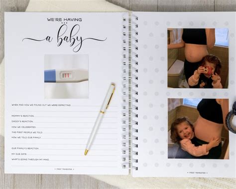 Pregnancy Journal And Memory Book For Expectant Moms Etsy Uk
