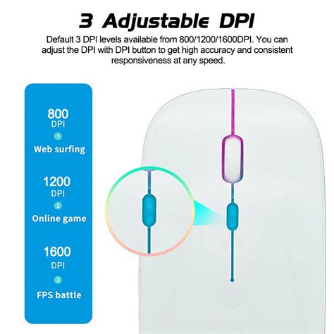 Wireless Mouse Cute Bluetooth Mouse Without Receiver Rechargeable Mouse Laptop Silent Mouse