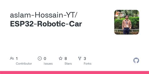 github aslam hossain yt esp32 robotic car
