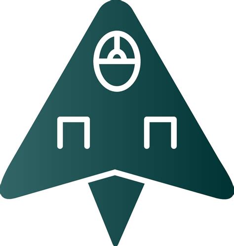 Plane Glyph Gradient Icon 43644095 Vector Art At Vecteezy