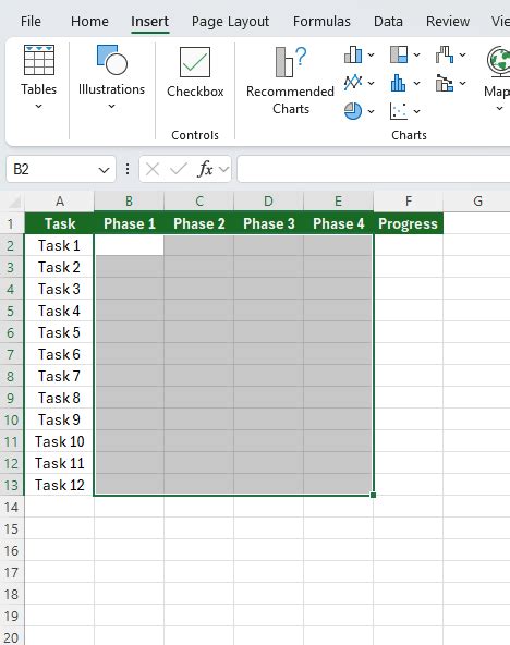 Create Real Time Progress Bars With Rept And Countif