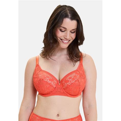 Suzie Classic Underwired Bra Coral Orange Sans Complexe La Redoute