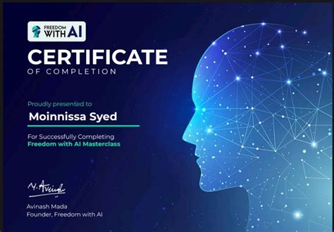 Syed Moinnissa On Linkedin Masterclassexperience Freedomwithai
