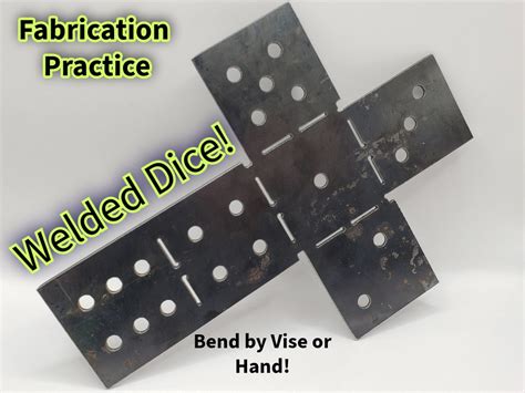 Diy Welding Kit Sheet Metal Dice Raw Steel Tig Mig Brazing Practice Fabrication Plasma