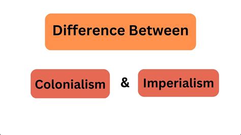Difference Between Imperialism Colonialism