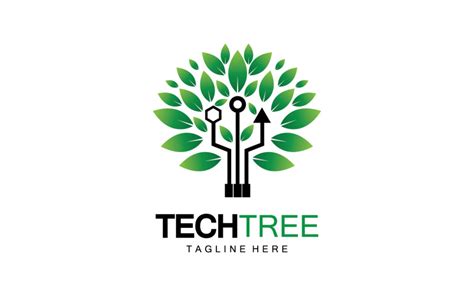 Tech Tree Template Logo Vcetor V22 365581 TemplateMonster