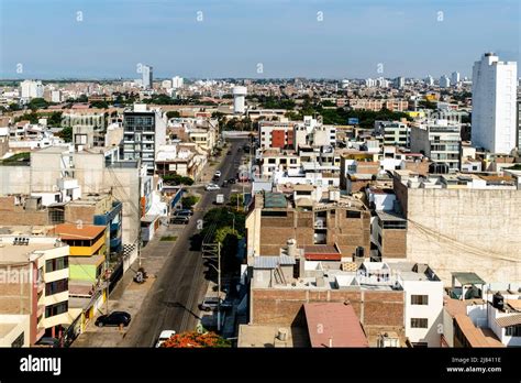 The Skyline Of The City Of Trujillo La Libertad Region Peru Stock