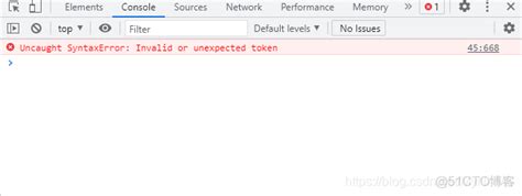 前端页面报错：uncaught Syntaxerror Invalid Or Unexpected Token解决51cto博客前端页面报错