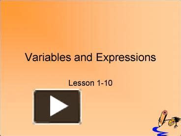 PPT Variables And Expressions PowerPoint Presentation Free To View Id ZDc Z