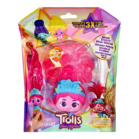 Jual Trolls Band Together Squishy Strechy Hairy Trolls Figure