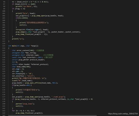 利用libpcap读取数据报包 并且按照流分类 接口抓包，按流保存，并且分流pcap能通过文件流的方式读取吗 Csdn博客
