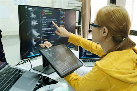 Close Up Programmer Est Un Logiciel De Codage Et De Programmation