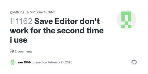 Save Editor Dont Work For The Second Time I Use · Issue 1162 · Goatfungusnmssaveeditor · Github