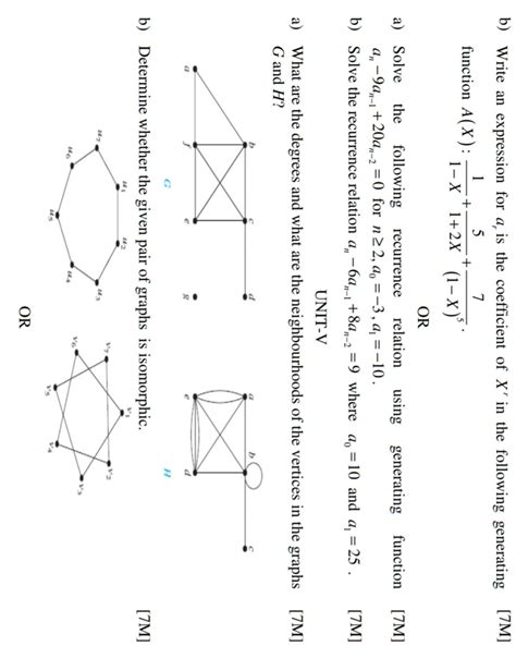 b write an expression for a { r } is the coefficient of x { r } in t