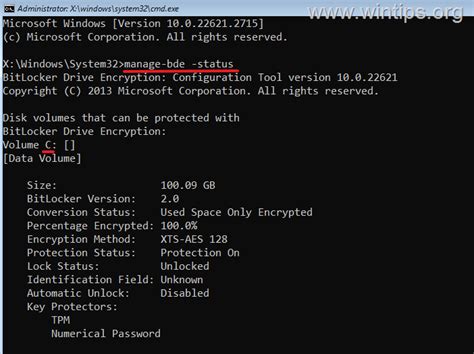 How To Disable Or Remove BitLocker From Windows RE WinTips Org