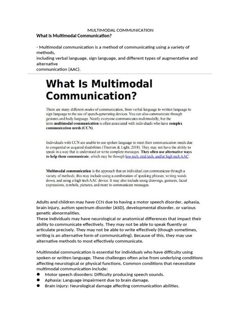 Multimodal Communication Text Of Pdf