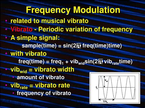 Ppt Vibrato In Fm Synthesis Powerpoint Presentation Free Download Id9701773