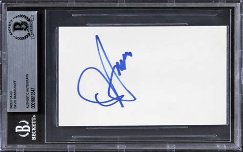 David Hasselhoff Signed 3x5 Cut Bgs Pristine Auction