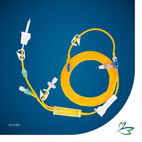 Iv Chemotherapy Infusion Set 1 Way Connector With Check Valve Needle