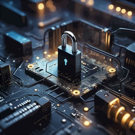 Premium Vector Cyber Security System Concept With Computer Lock On
