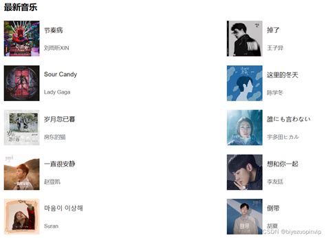 基于vuehtml的web网页音乐播放器设计h5vue2pc音乐网站模板 Csdn博客