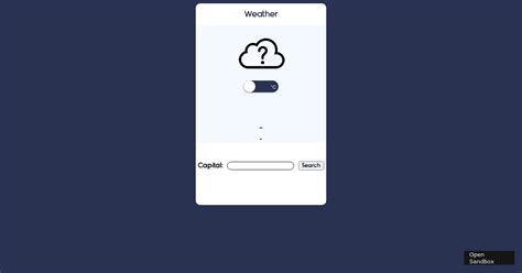 Exo 1 Météo Codesandbox