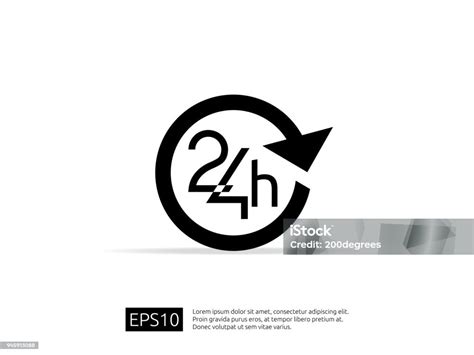 24 시간 하루 아이콘 표시를 엽니다 동그라미 기호 주위 고립 24에 대한 스톡 벡터 아트 및 기타 이미지 24 24 시간 영업 표시 광고 Istock