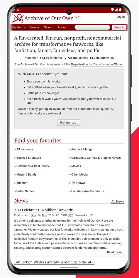 Ao3 Reader Fanfic Unofficial Apk Download For Android Latest Version
