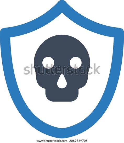 Anti Virus Protection Isolated Vector Icon Stock Vector Royalty Free 2069369708 Shutterstock