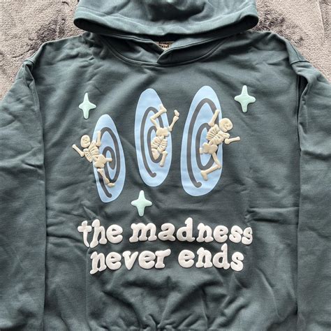 Broken Planet Hoodie “the Madness Never Ends” Forest Depop