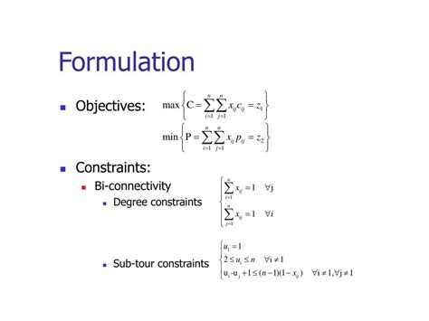 Ppt Multi Objective Optimization For Topology Control In Hybrid Fso