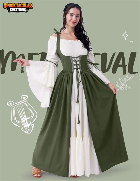 Spooktacular Creations Halloween Renaissance Costume Women Renaissance Corset Dress Plus Size